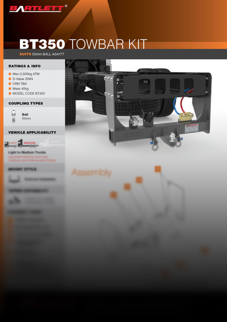 BT350 Towbar Kit • Bartlett